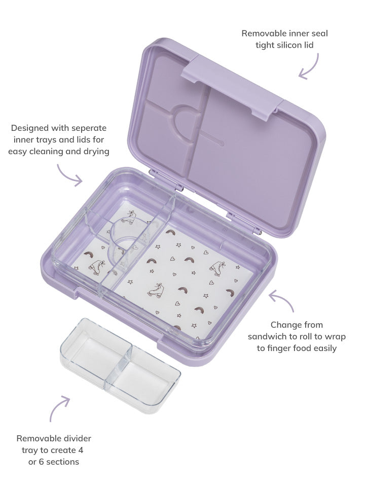 Bec & Bello Bella Blades Lilac Bento Lunchbox